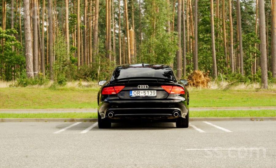 Black Audi A7 Sportback 2011 in Riga, with an engine capacity of 3.00 L and mileage of 305 thousand km for 11490 €, photo 8 on AUTOMOTO.COM.LV