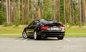 Black Audi A7 Sportback 2011 in Riga, with an engine capacity of 3.00 L and mileage of 305 thousand km for 11490 €, photo 9 on AUTOMOTO.COM.LV