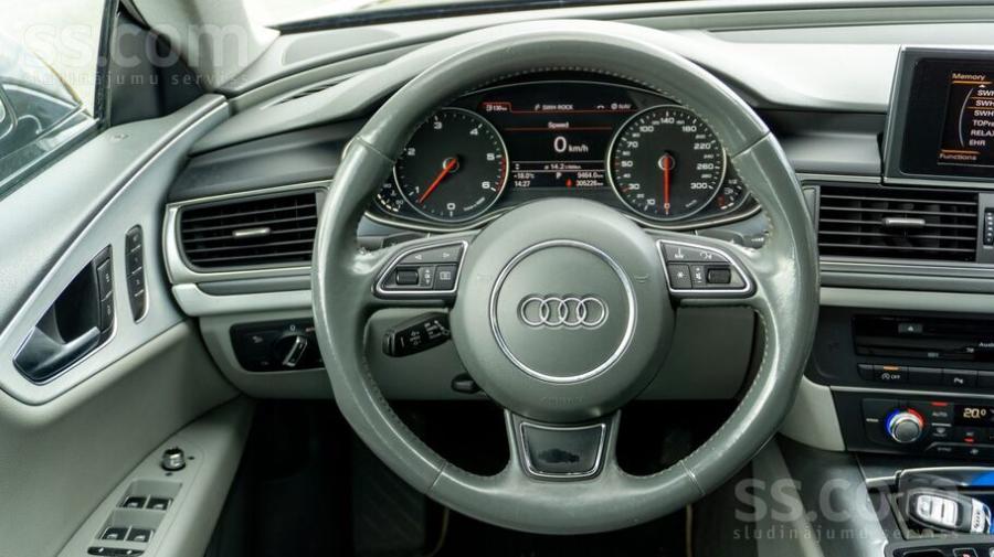 Black Audi A7 Sportback 2011 in Riga, with an engine capacity of 3.00 L and mileage of 305 thousand km for 11490 €, photo 15 on AUTOMOTO.COM.LV