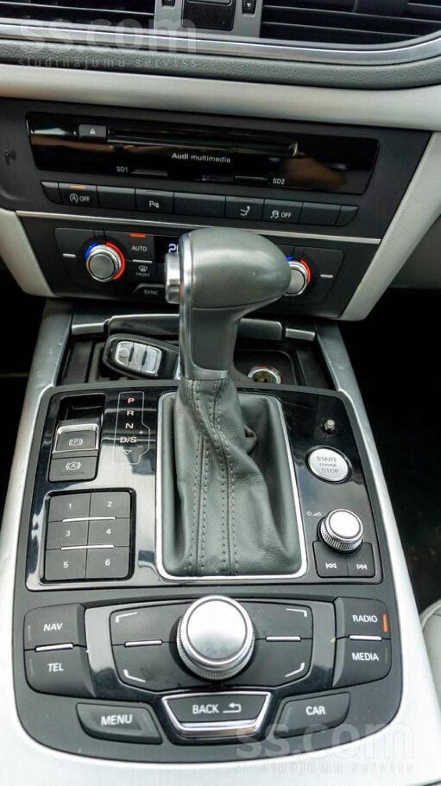 Black Audi A7 Sportback 2011 in Riga, with an engine capacity of 3.00 L and mileage of 305 thousand km for 11490 €, photo 17 on AUTOMOTO.COM.LV