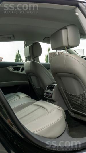 Black Audi A7 Sportback 2011 in Riga, with an engine capacity of 3.00 L and mileage of 305 thousand km for 11490 €, photo 29 on AUTOMOTO.COM.LV