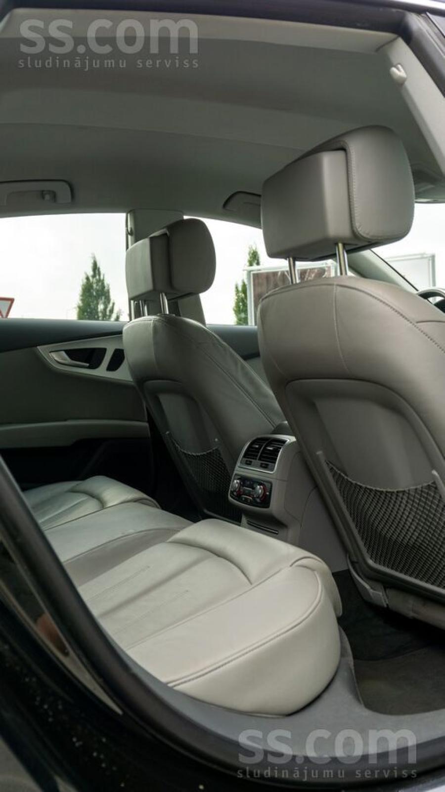 Black Audi A7 Sportback 2011 in Riga, with an engine capacity of 3.00 L and mileage of 305 thousand km for 11490 €, photo 29 on AUTOMOTO.COM.LV