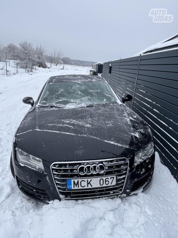 Melns Audi A7 Sportback 2012 Kauņa, ar dzinēja tilpumu 3.00 L un nobraukumu 230 tūkst. km par 8500 €, foto 1 vietnē AUTOMOTO.COM.LV