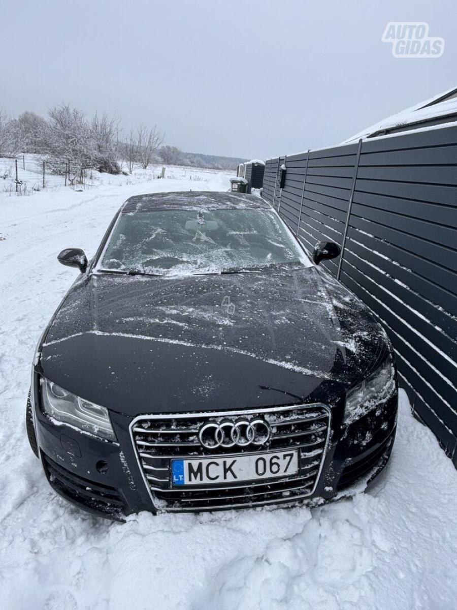 Melns Audi A7 Sportback 2012 Kauņa, ar dzinēja tilpumu 3.00 L un nobraukumu 230 tūkst. km par 8500 €, foto 1 vietnē AUTOMOTO.COM.LV