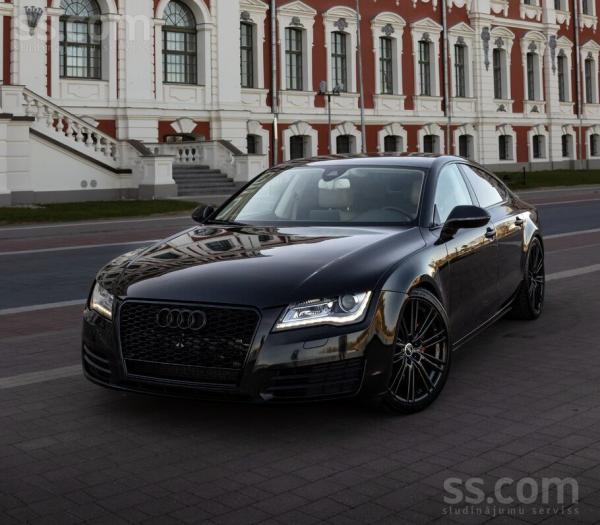 Melns Audi A7 Sportback 2012 Rīga, ar dzinēja tilpumu 3.00 L un nobraukumu 427 tūkst. km par 10500 €, foto 1 vietnē AUTOMOTO.COM.LV