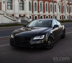 Black Audi A7 Sportback 2012 in Riga, with an engine capacity of 3.00 L and mileage of 427 thousand km for 10500 €, photo  on AUTOMOTO.COM.LV