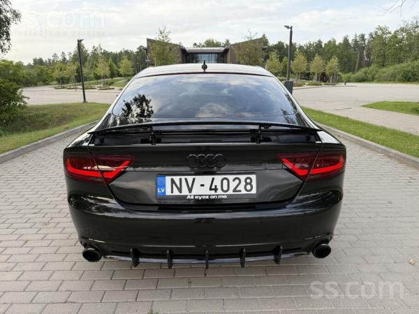 Melns Audi A7 Sportback 2012 Rīga, ar dzinēja tilpumu 3.00 L un nobraukumu 427 tūkst. km par 11400 €, foto 5 vietnē AUTOMOTO.COM.LV