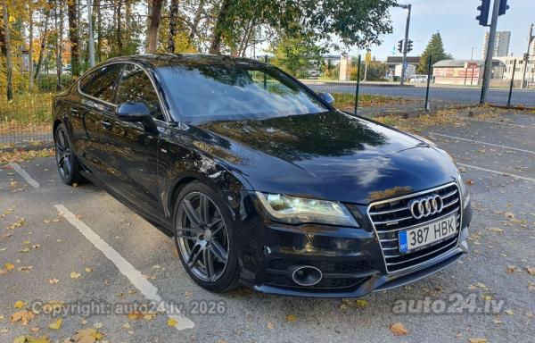 Melns Audi A7 Sportback 2012 Tallina, ar dzinēja tilpumu 3.00 L un nobraukumu 262 tūkst. km par 13900 €, foto 1 vietnē AUTOMOTO.COM.LV