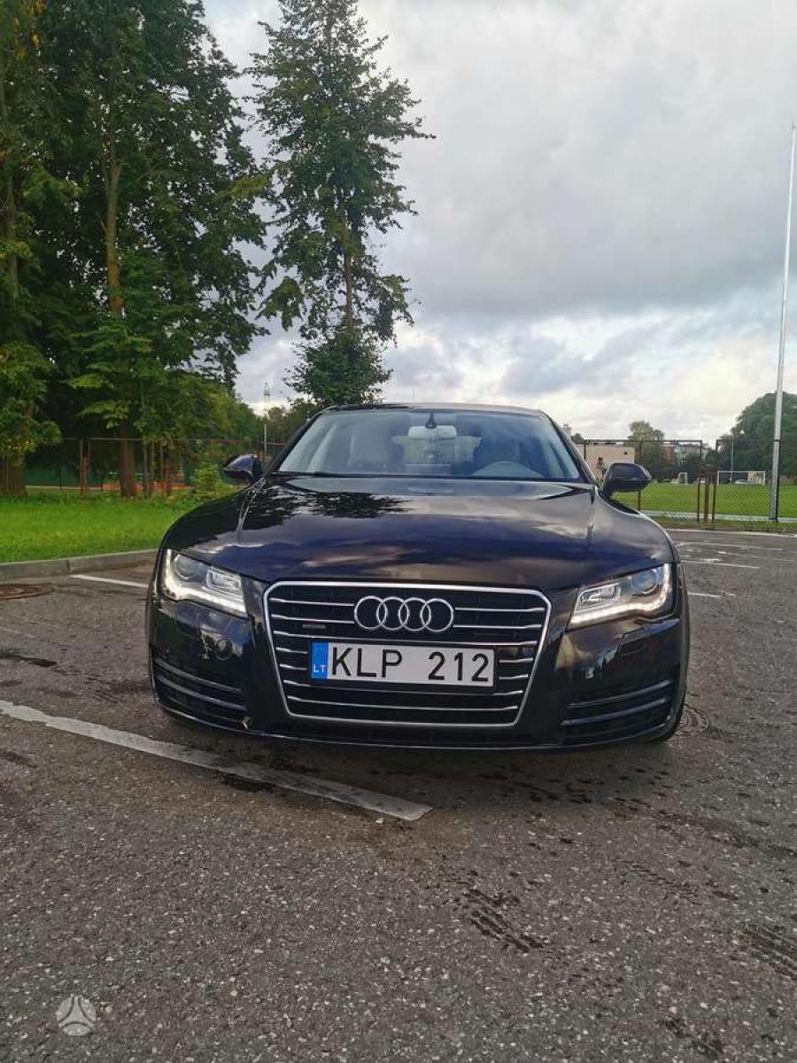 Melns Audi A7 Sportback 2012 Klaipėda, ar dzinēja tilpumu 3.00 L un nobraukumu 203 tūkst. km par 12500 €, foto 1 vietnē AUTOMOTO.COM.LV
