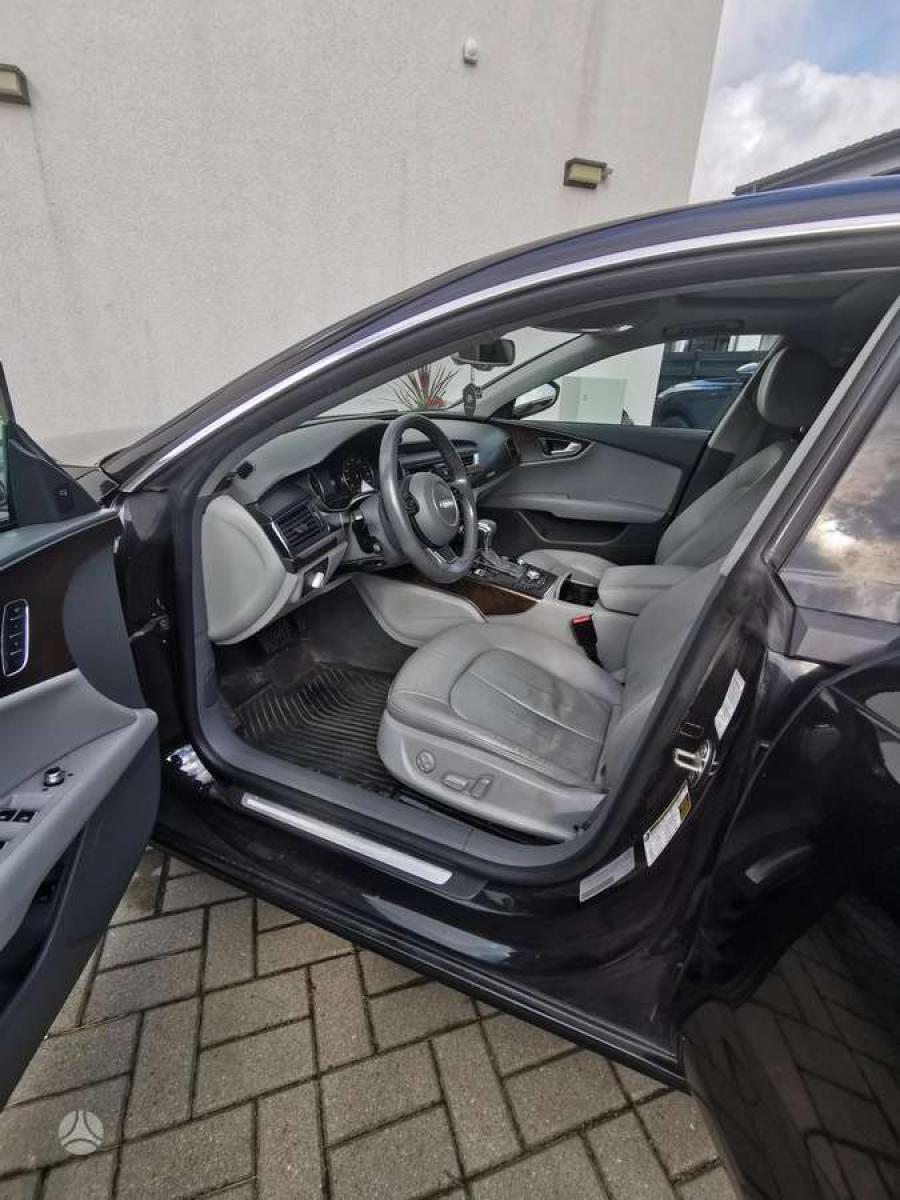 Melns Audi A7 Sportback 2012 Klaipėda, ar dzinēja tilpumu 3.00 L un nobraukumu 203 tūkst. km par 12500 €, foto 10 vietnē AUTOMOTO.COM.LV