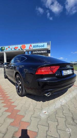 Black Audi A7 Sportback 2012 in Vilnius, with an engine capacity of 2.97 L and mileage of 235 thousand km for 12900 €, photo 7 on AUTOMOTO.COM.LV