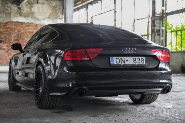 Melns Audi A7 Sportback 2012 Daugavpils, ar dzinēja tilpumu 3.00 L un nobraukumu 308 tūkst. km par 13500 €, foto 3 vietnē AUTOMOTO.COM.LV