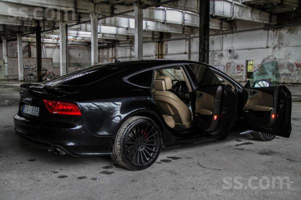 Melns Audi A7 Sportback 2012 Daugavpils, ar dzinēja tilpumu 3.00 L un nobraukumu 308 tūkst. km par 13500 €, foto 4 vietnē AUTOMOTO.COM.LV
