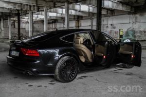 Melns Audi A7 Sportback 2012 Daugavpils, ar dzinēja tilpumu 3.00 L un nobraukumu 308 tūkst. km par 13500 €, foto 4 vietnē AUTOMOTO.COM.LV