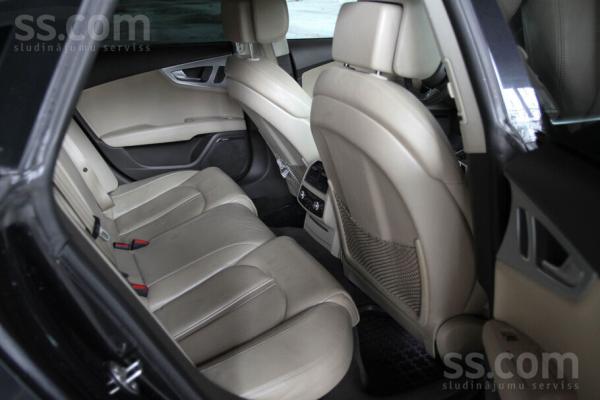 Melns Audi A7 Sportback 2012 Daugavpils, ar dzinēja tilpumu 3.00 L un nobraukumu 308 tūkst. km par 13500 €, foto 8 vietnē AUTOMOTO.COM.LV