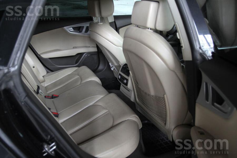 Melns Audi A7 Sportback 2012 Daugavpils, ar dzinēja tilpumu 3.00 L un nobraukumu 308 tūkst. km par 13500 €, foto 8 vietnē AUTOMOTO.COM.LV