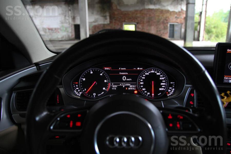 Melns Audi A7 Sportback 2012 Daugavpils, ar dzinēja tilpumu 3.00 L un nobraukumu 308 tūkst. km par 13500 €, foto 9 vietnē AUTOMOTO.COM.LV