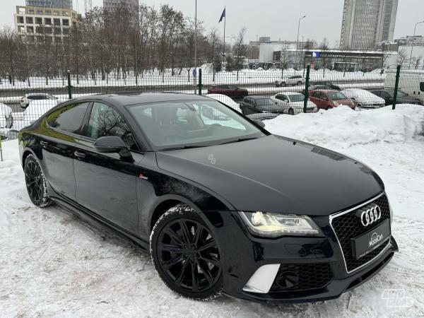 Black Audi A7 Sportback 2013 in Vilnius, with an engine capacity of 3.00 L and mileage of 218 thousand km for 11700 €, photo 3 on AUTOMOTO.COM.LV