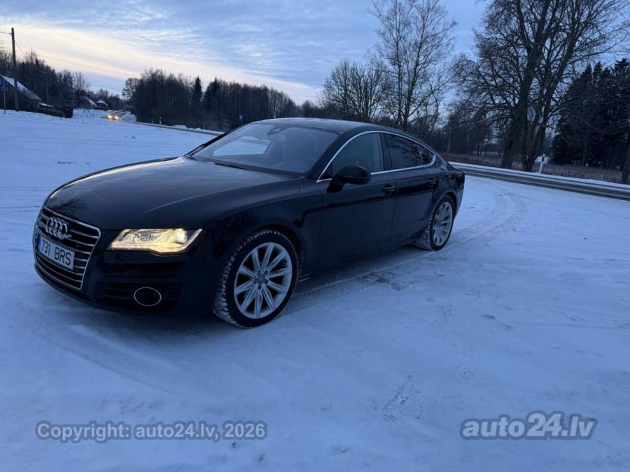 Black Audi A7 Sportback 2013 in Tartu, with an engine capacity of 3.00 L and mileage of 220 thousand km for 12990 €, photo 4 on AUTOMOTO.COM.LV