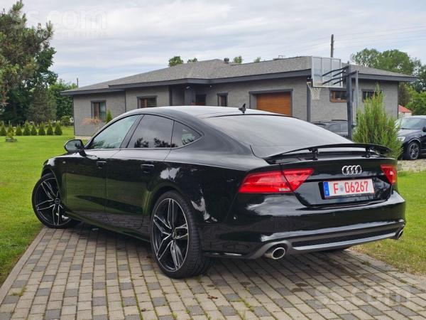 Black Audi A7 Sportback 2013 in Riga, with an engine capacity of 3.00 L and mileage of 237 thousand km for 15777 €, photo 4 on AUTOMOTO.COM.LV