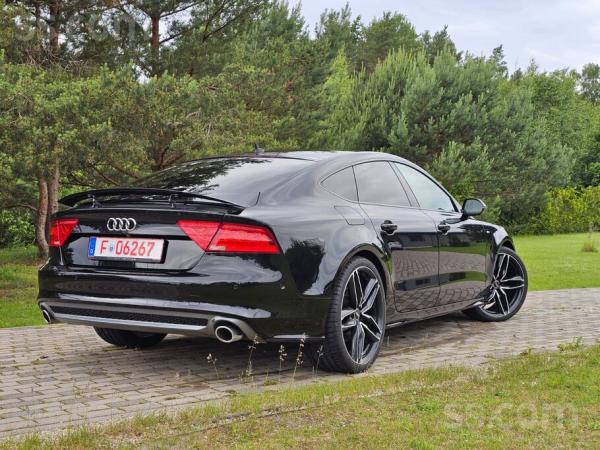 Black Audi A7 Sportback 2013 in Riga, with an engine capacity of 3.00 L and mileage of 237 thousand km for 15777 €, photo 10 on AUTOMOTO.COM.LV