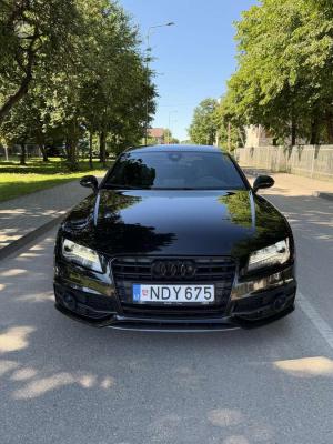 Black Audi A7 Sportback 2013 in Jonava, with an engine capacity of 2.97 L and mileage of 328 thousand km for 16399 €, photo 3 on AUTOMOTO.COM.LV