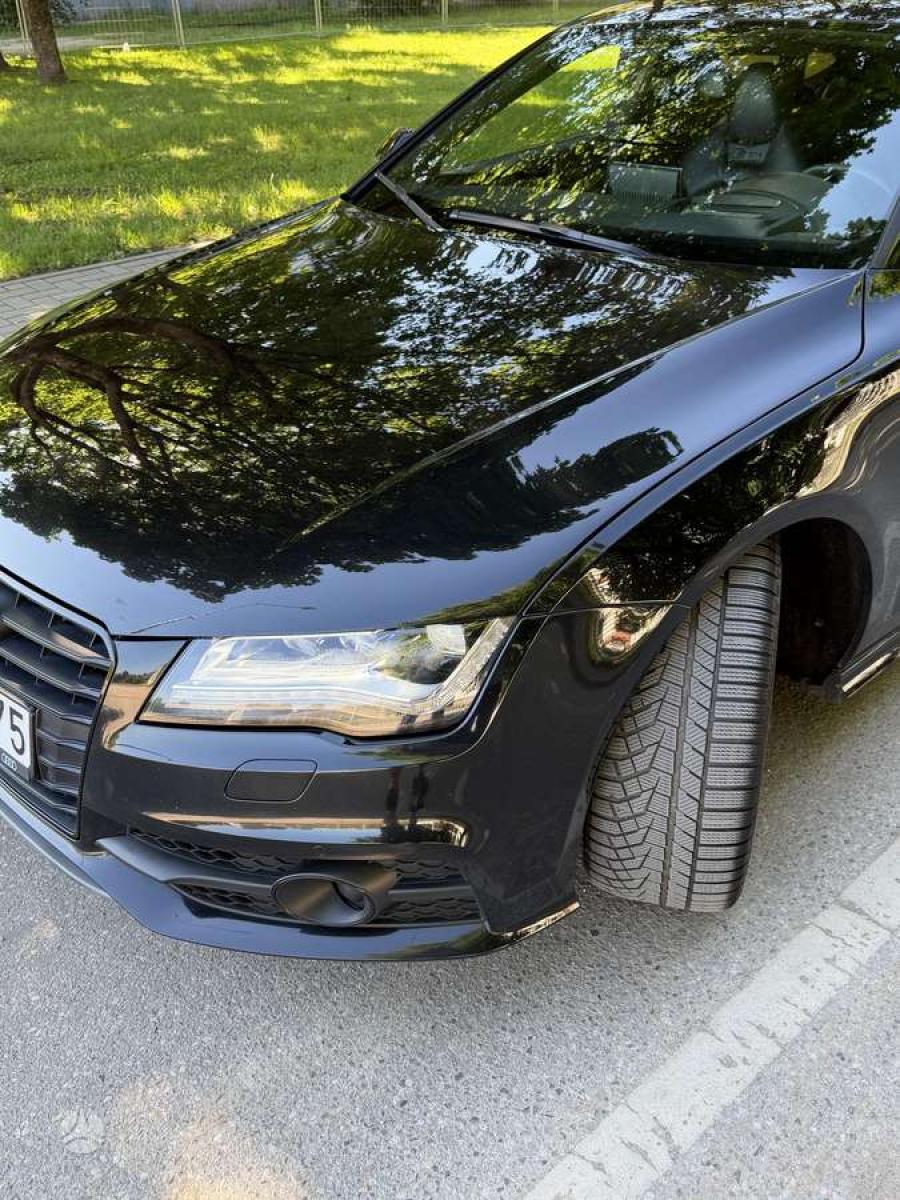 Black Audi A7 Sportback 2013 in Jonava, with an engine capacity of 2.97 L and mileage of 328 thousand km for 16399 €, photo 11 on AUTOMOTO.COM.LV