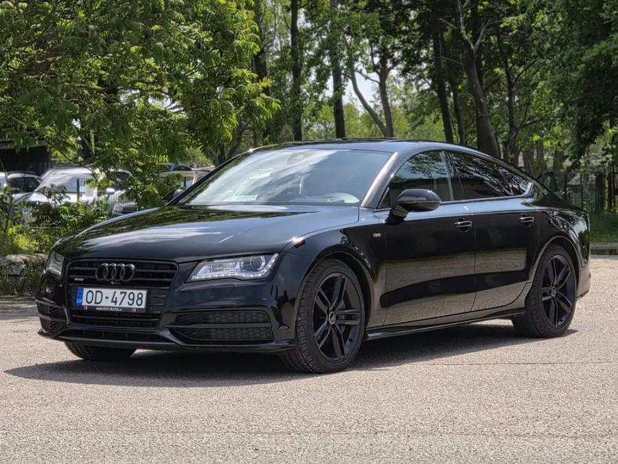 Melns Audi A7 Sportback 2013 Grobiņa, ar dzinēja tilpumu 3.00 L un nobraukumu 305 tūkst. km par 16200 €, foto 3 vietnē AUTOMOTO.COM.LV