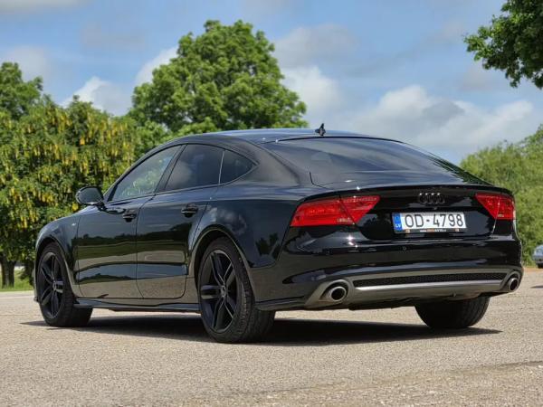 Black Audi A7 Sportback 2013 in Grobiņa, with an engine capacity of 3.00 L and mileage of 305 thousand km for 16200 €, photo 4 on AUTOMOTO.COM.LV