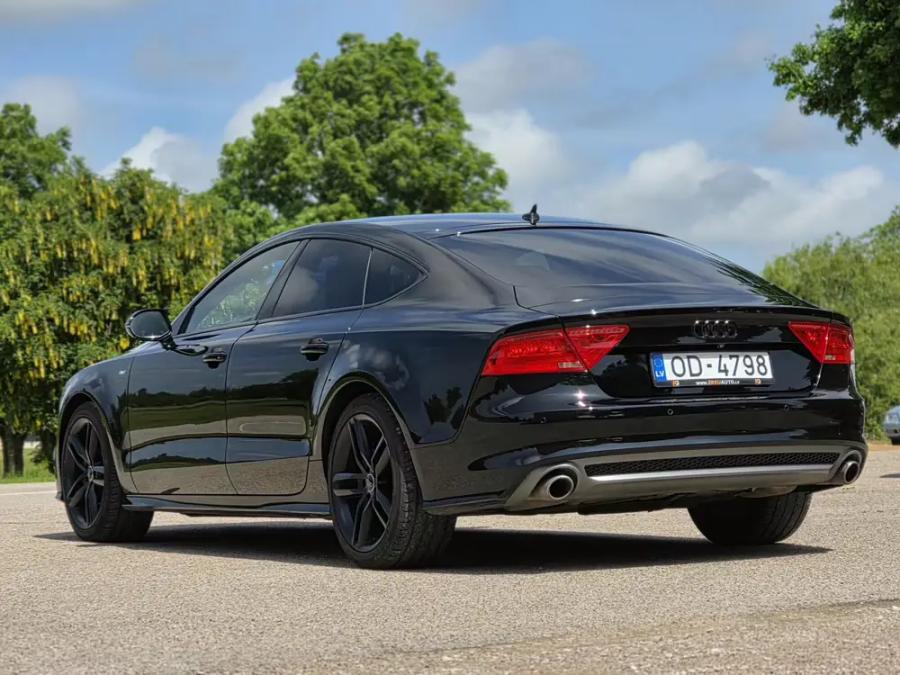 Melns Audi A7 Sportback 2013 Grobiņa, ar dzinēja tilpumu 3.00 L un nobraukumu 305 tūkst. km par 16200 €, foto 5 vietnē AUTOMOTO.COM.LV