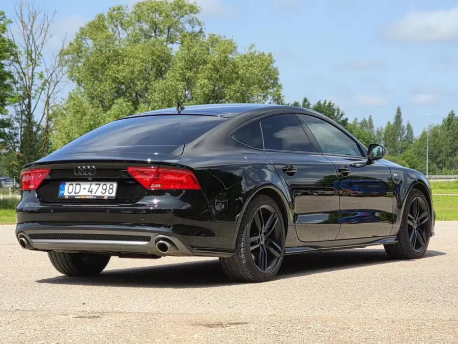 Melns Audi A7 Sportback 2013 Grobiņa, ar dzinēja tilpumu 3.00 L un nobraukumu 305 tūkst. km par 16200 €, foto 6 vietnē AUTOMOTO.COM.LV