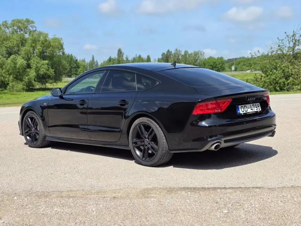 Black Audi A7 Sportback 2013 in Grobiņa, with an engine capacity of 3.00 L and mileage of 305 thousand km for 16200 €, photo 9 on AUTOMOTO.COM.LV