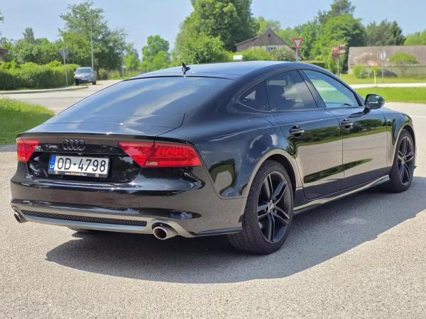 Black Audi A7 Sportback 2013 in Grobiņa, with an engine capacity of 3.00 L and mileage of 305 thousand km for 16200 €, photo 10 on AUTOMOTO.COM.LV