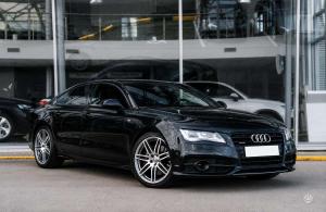 Melns Audi A7 Sportback 2013 Viļņa, ar dzinēja tilpumu 2.97 L un nobraukumu 327 tūkst. km par 13300 €, foto 4 vietnē AUTOMOTO.COM.LV