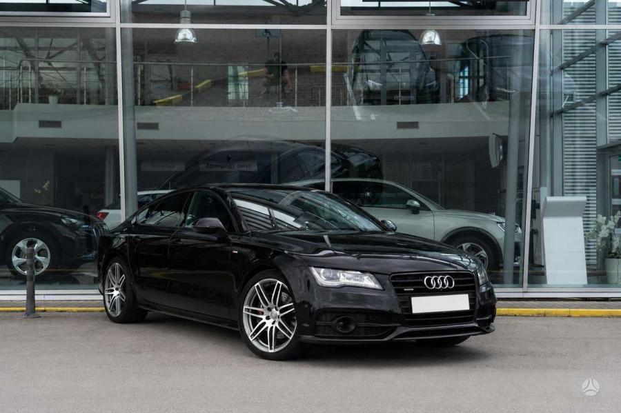 Melns Audi A7 Sportback 2013 Viļņa, ar dzinēja tilpumu 2.97 L un nobraukumu 327 tūkst. km par 13300 €, foto 8 vietnē AUTOMOTO.COM.LV