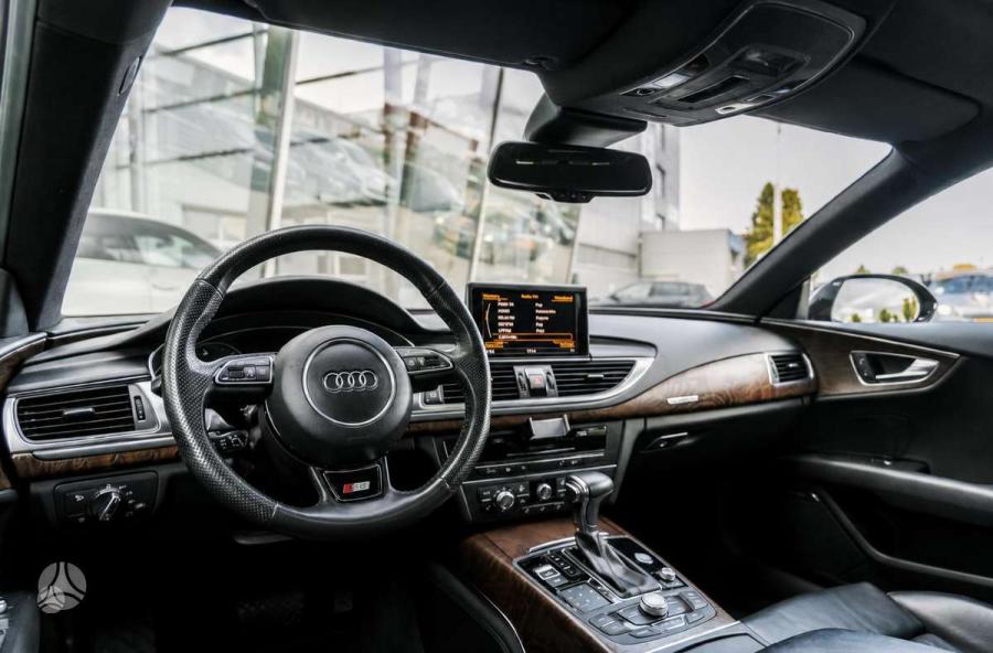 Melns Audi A7 Sportback 2013 Viļņa, ar dzinēja tilpumu 2.97 L un nobraukumu 327 tūkst. km par 13300 €, foto 11 vietnē AUTOMOTO.COM.LV