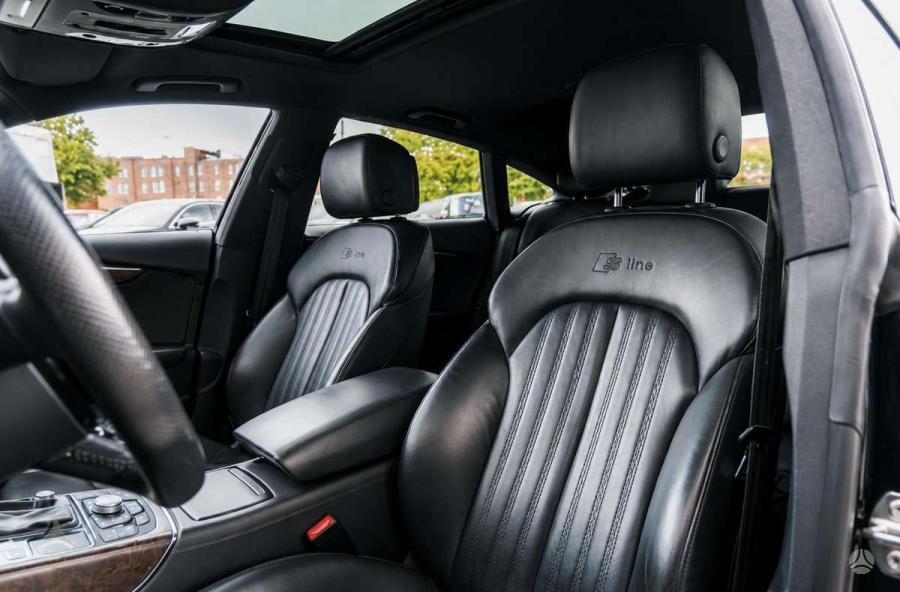 Melns Audi A7 Sportback 2013 Viļņa, ar dzinēja tilpumu 2.97 L un nobraukumu 327 tūkst. km par 13300 €, foto 12 vietnē AUTOMOTO.COM.LV