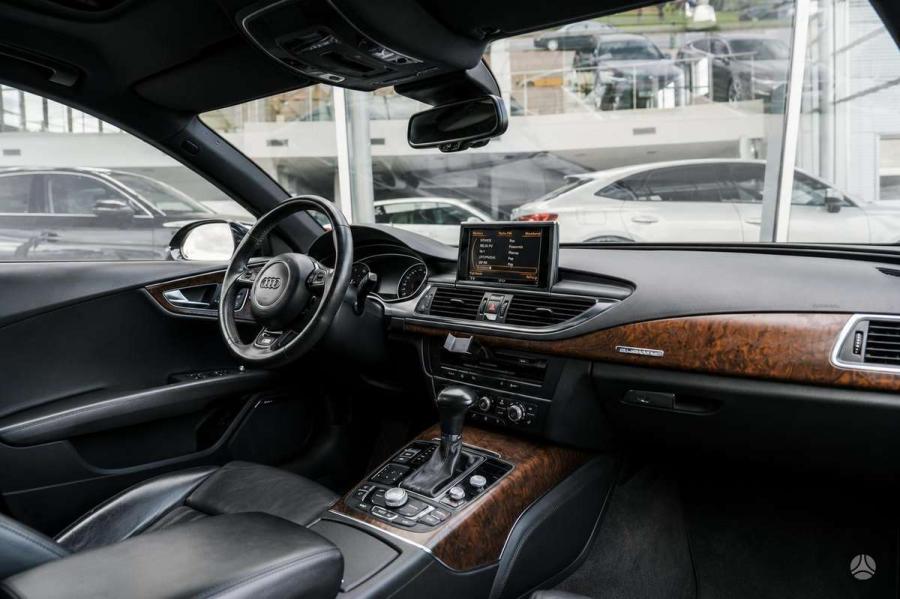 Melns Audi A7 Sportback 2013 Viļņa, ar dzinēja tilpumu 2.97 L un nobraukumu 327 tūkst. km par 13300 €, foto 15 vietnē AUTOMOTO.COM.LV