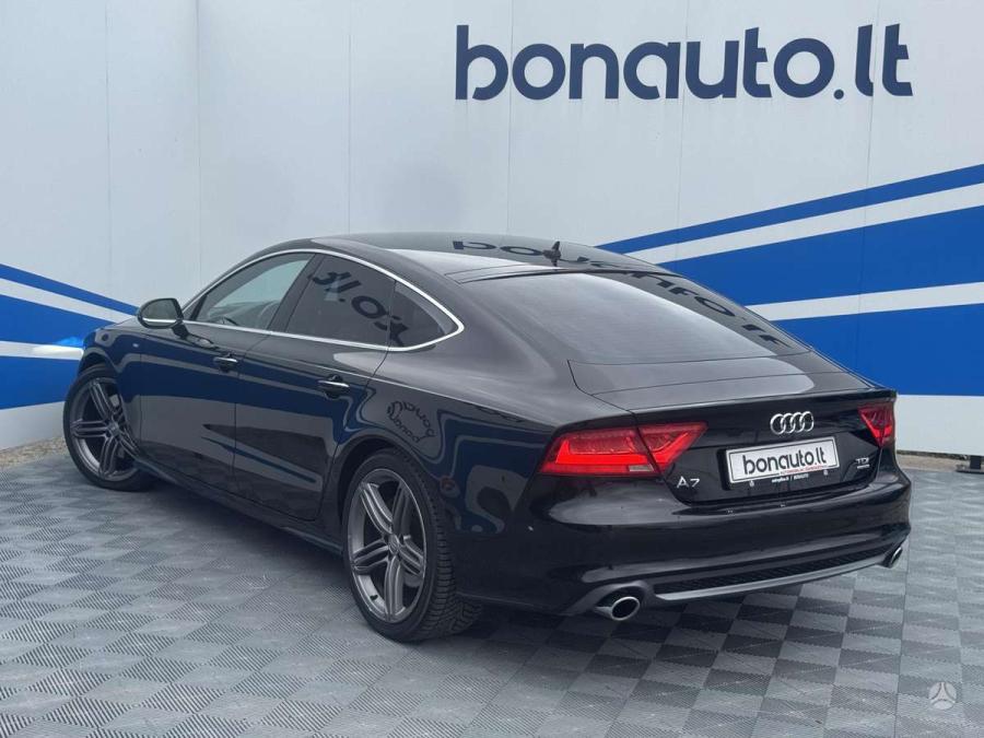 Melns Audi A7 Sportback 2013 Kauņa, ar dzinēja tilpumu 2.97 L un nobraukumu 222 tūkst. km par 14999 €, foto 6 vietnē AUTOMOTO.COM.LV