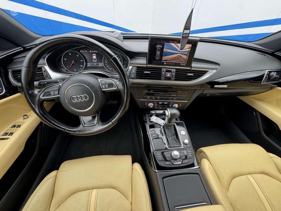 Melns Audi A7 Sportback 2013 Kauņa, ar dzinēja tilpumu 2.97 L un nobraukumu 222 tūkst. km par 14999 €, foto 10 vietnē AUTOMOTO.COM.LV