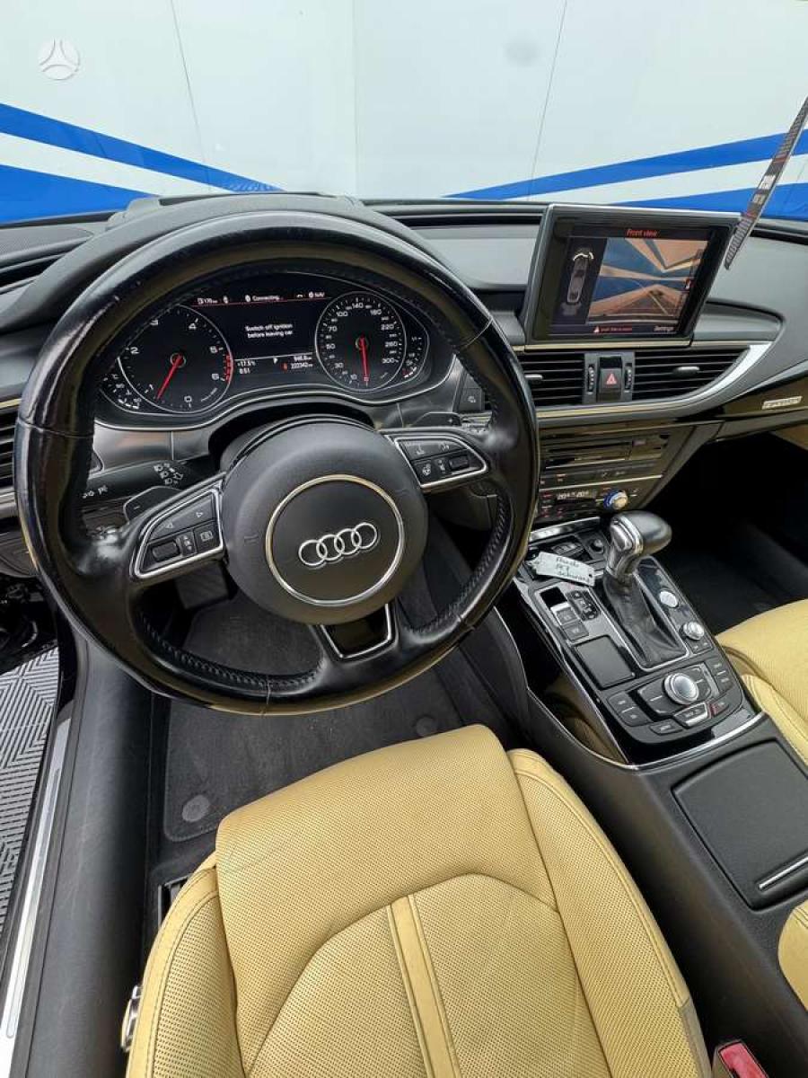 Melns Audi A7 Sportback 2013 Kauņa, ar dzinēja tilpumu 2.97 L un nobraukumu 222 tūkst. km par 14999 €, foto 12 vietnē AUTOMOTO.COM.LV