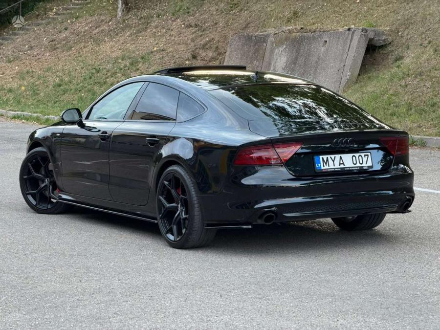 Black Audi A7 Sportback 2013 in Jonava, with an engine capacity of 3.00 L and mileage of 251 thousand km for 15199 €, photo 10 on AUTOMOTO.COM.LV