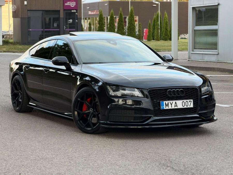 Black Audi A7 Sportback 2013 in Jonava, with an engine capacity of 3.00 L and mileage of 251 thousand km for 15199 €, photo 13 on AUTOMOTO.COM.LV
