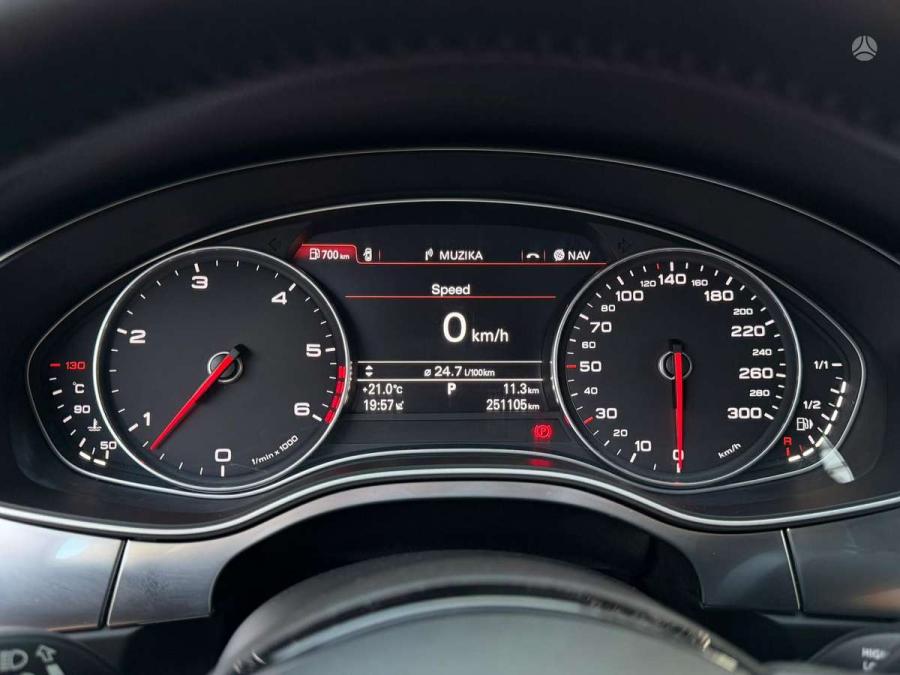 Black Audi A7 Sportback 2013 in Jonava, with an engine capacity of 3.00 L and mileage of 251 thousand km for 15199 €, photo 27 on AUTOMOTO.COM.LV