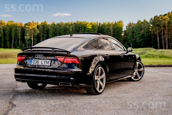 Melns Audi A7 Sportback 2014 Tallina, ar dzinēja tilpumu 3.00 L un nobraukumu 236 tūkst. km par 21900 €, foto 5 vietnē AUTOMOTO.COM.LV