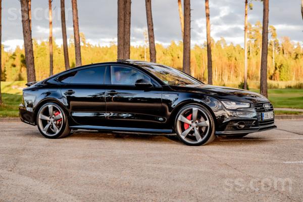 Melns Audi A7 Sportback 2014 Tallina, ar dzinēja tilpumu 3.00 L un nobraukumu 236 tūkst. km par 21900 €, foto 7 vietnē AUTOMOTO.COM.LV