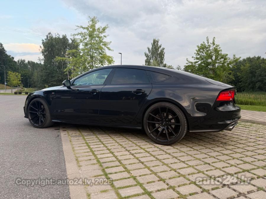 Melns Audi A7 Sportback 2014 Tallina, ar dzinēja tilpumu 3.00 L un nobraukumu 252 tūkst. km par 16500 €, foto 4 vietnē AUTOMOTO.COM.LV