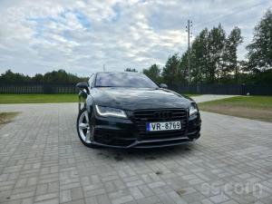 Black Audi A7 Sportback 2014 in Talsi, with an engine capacity of 3.00 L and mileage of 275 thousand km for 14500 €, photo 3 on AUTOMOTO.COM.LV