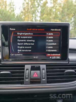 Black Audi A7 Sportback 2014 in Talsi, with an engine capacity of 3.00 L and mileage of 275 thousand km for 14500 €, photo 6 on AUTOMOTO.COM.LV