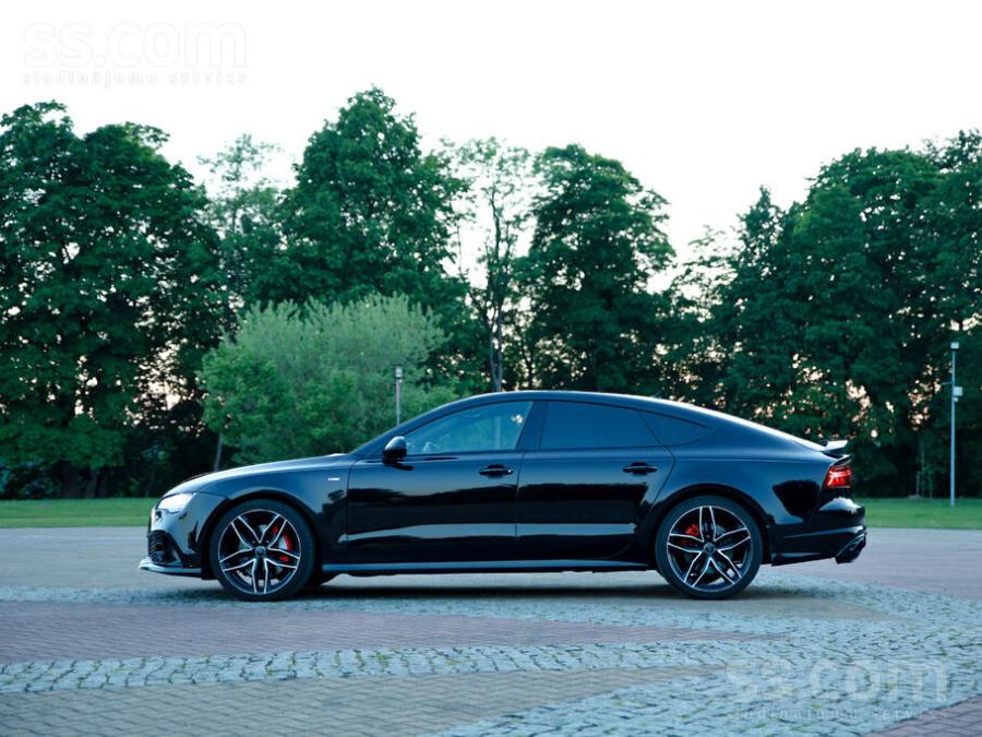 Melns Audi A7 Sportback 2015 Rīga, ar dzinēja tilpumu 3.00 L un nobraukumu 334 tūkst. km par 21900 €, foto 3 vietnē AUTOMOTO.COM.LV